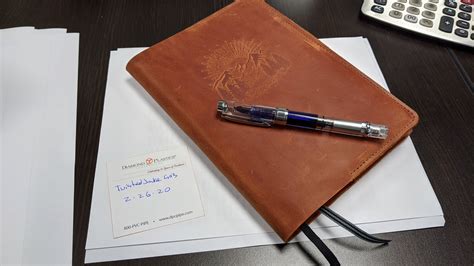 [wts] Leather A5 Notebook Cover With Pen Holder Loop Pen Swap
