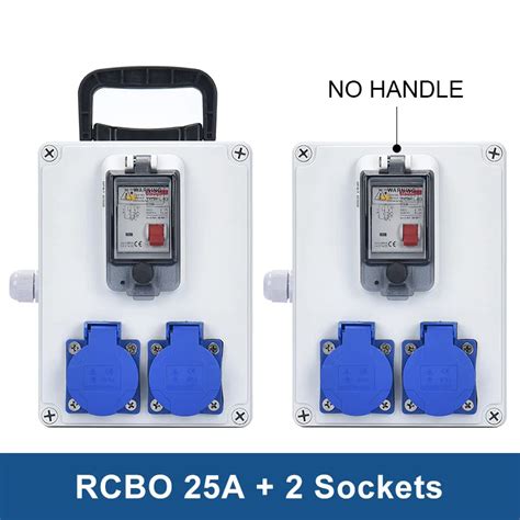 Outdoor Mobile Industrial Socket Box Mcb Rcbo 110v 220v 16a Waterproof