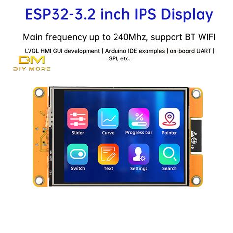 Diymore Esp32 Wifi Bt Module Development Board 32 Inch St7789p3 Driver