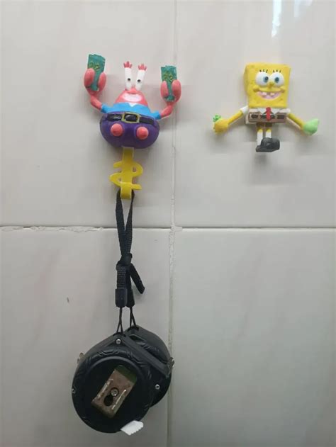 Spongebob And Mr Krabs Articulated Hook By Heart Memorymakerworld