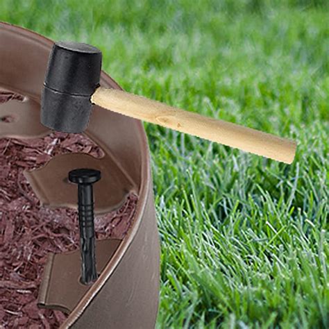 Inslat 60 Pack 8 Inch Black Plastic Spiral Pointed