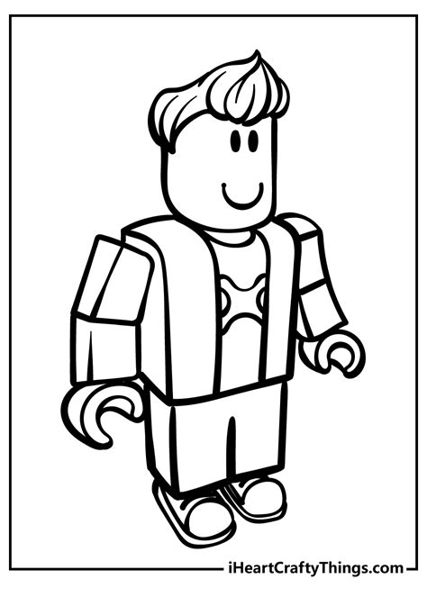 Easy Roblox Coloring Pages Printable