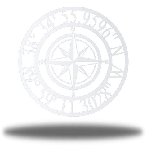 Compass Monogram Metal Wall Art Décor Riverside Designs