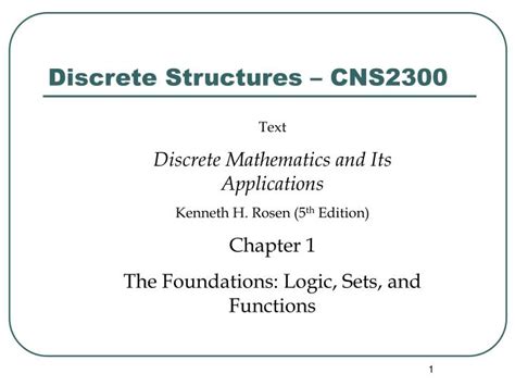 ppt discrete structures cns2300 powerpoint presentation free download id 5592990