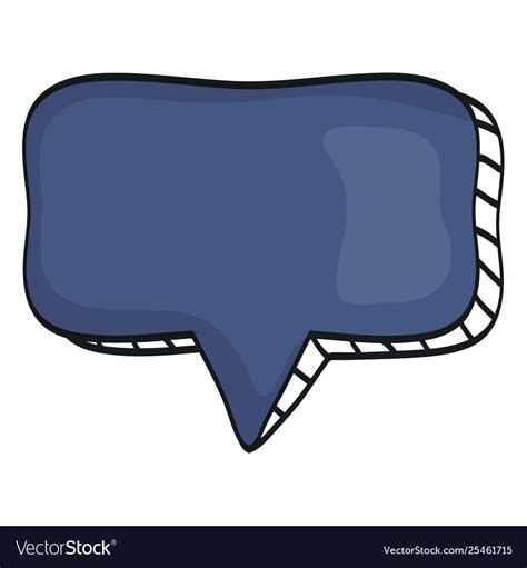 Speech Bubble Message With Relief Drawing Vector Image Speech Bubble Message With Relief Drawing Vector Image