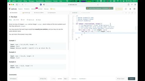 Kolay Leetcode Alistirmalari Javascript Ile Algoritmalar Iki Sayı