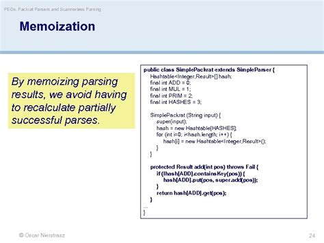 PEGs Packrats And Parser Combinators Prof O