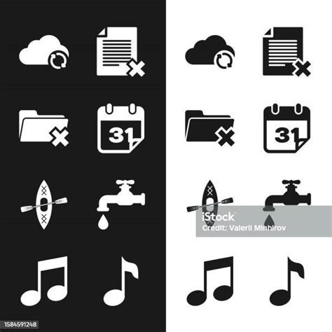 캘린더 설정 폴더 삭제 클라우드 동기화 새로 고침 파일 문서 카약 및 패들 및 물 탭 아이콘 벡터 0명에 대한 스톡 벡터 아트 및 기타 이미지 Istock