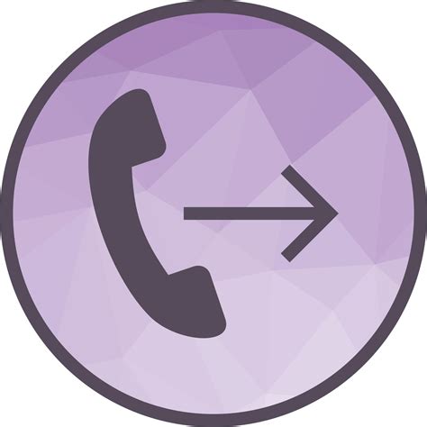 Call Forwarding Low Poly Background Icon 16710134 Vector Art At Vecteezy