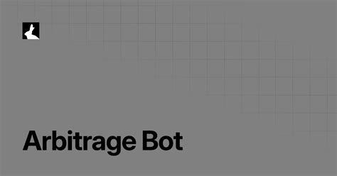 Arbitrage Bot Trade Platform