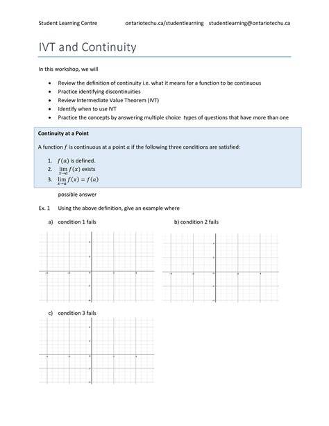 IVT And Continuity F 2023 IVT And Continuity In This Workshop We Will Review The Definition