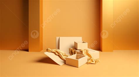 3d model of white boxes on a orange background 3d isometric abstract