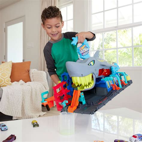 Hot Wheels Ultra Shark Car Wash Playset Toyworld Nz