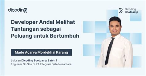 merajut asa untuk menjadi developer andal lewat dicoding bootcamp