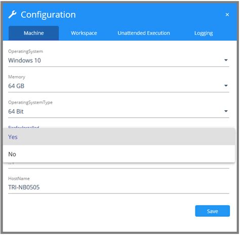 Create Tosca Distributed Execution Configurations
