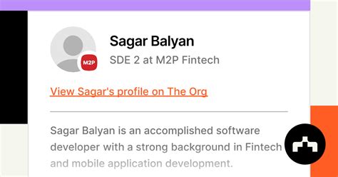 Sagar Balyan Sde 2 At M2p Fintech The Org