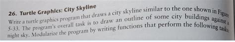 26 Turtle Graphics City Skyline Write A Turtle
