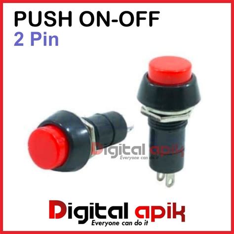 Jual Push On Off Tombol Saklar On Off Switch Button Bulat Pin Kaki Ac Dc Shopee Indonesia