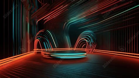 3d Render Of Abstract Stage Design Powerpoint Background For Free Download Slidesdocs