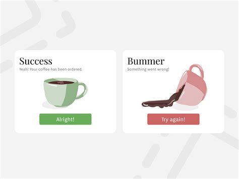 success error message by aditi on dribbble