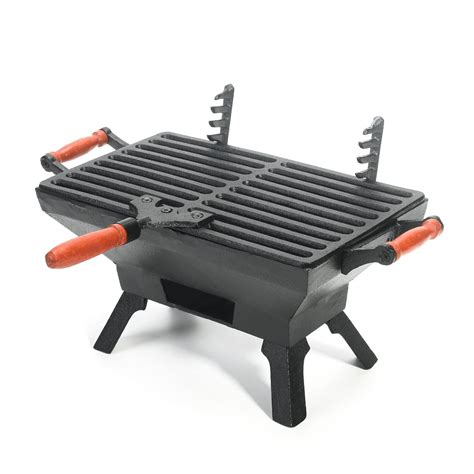 Buy Sungmor Small Cast Iron Charcoal Grill Stove W 12 X 68 Gridiron Heavy Duty Op Bbq Grill