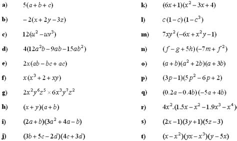 math exercises and math problems polynomials