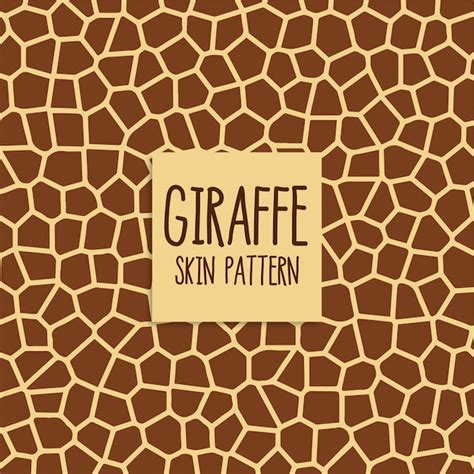 Free Vector Giraffe Skin Pattern In Brown Color
