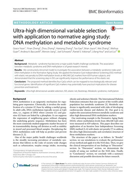 Pdf Ultra High Dimensional Variable Selection With Application To