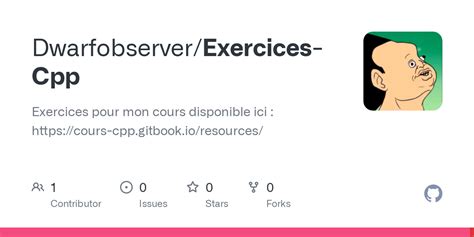 GitHub Dwarfobserver Exercices Cpp Exercices Pour Mon Cours Disponible Ici Https Cours