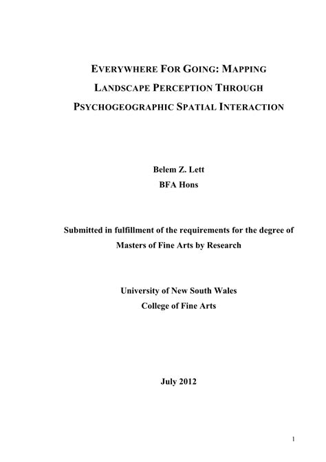Mapping Landscape Perception Through Psychogeographic Spatial Docslib