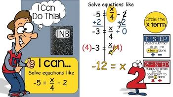 Solving Two Step Equations PowerPoint Lesson By Clips And Clicks