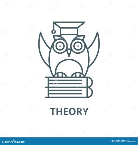 Theory Vector Line Icon Linear Concept Outline Sign Symbol Stock Vector Illustration Of