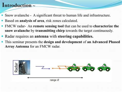 Overlapped Phased Array Antenna For Avalanche Radar Ppt