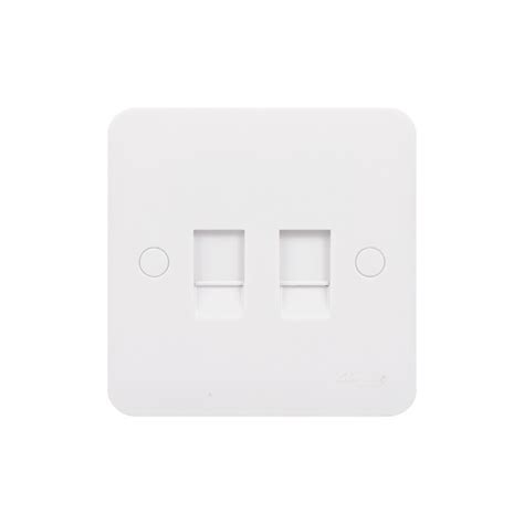 Schneider Lisse Data Socket 2 Gang Rj45 Cat 6 Ggbl7072c6s