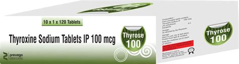 Thyrose 100 Mcg Tablet 120 Uses Side Effects Price And Dosage