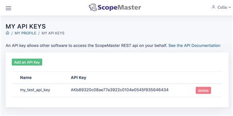 Create An Api Key Scopemaster Knowledge Base