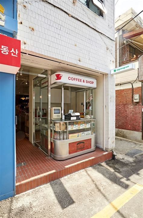 레트로감성 성수동 9평 에스프레소바 인테리어 비용 Kiosk Design Coffee Shop News Cafe