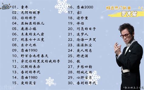 【罗大佑】精选罗大佑30首热门好听的歌曲，有歌词，有字幕！ 哔哩哔哩
