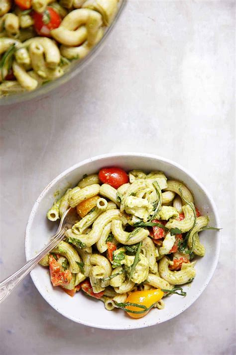 Caprese Pesto Pasta Salad Lexis Clean Kitchen