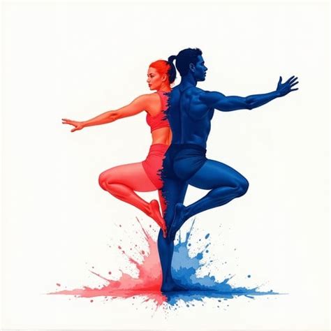 Free Balance Through Contrast Image Watercolor Balance Duality