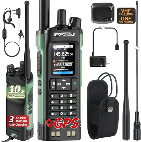 Amazon Com BAOFENG UV 32 Ham Radio Long Range 10W Rechargeable Walkie Talkies UV32 5RM K5