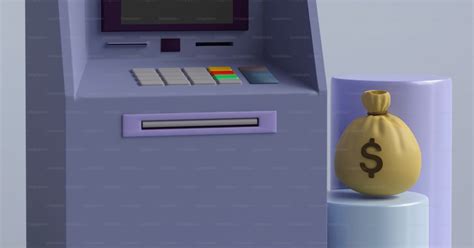 노란색 돈 가방 옆에 있는 보라색 Atm 기계 사진 Unsplash의 현금 자동 입출금기 이미지
