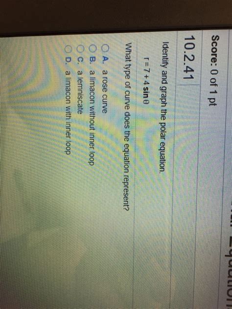 Solved Identify And Graph The Polar Equation R Sin Chegg Com