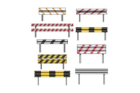 Guard Rails Set Cartoon Graphic By Pikepicture Creative Fabrica
