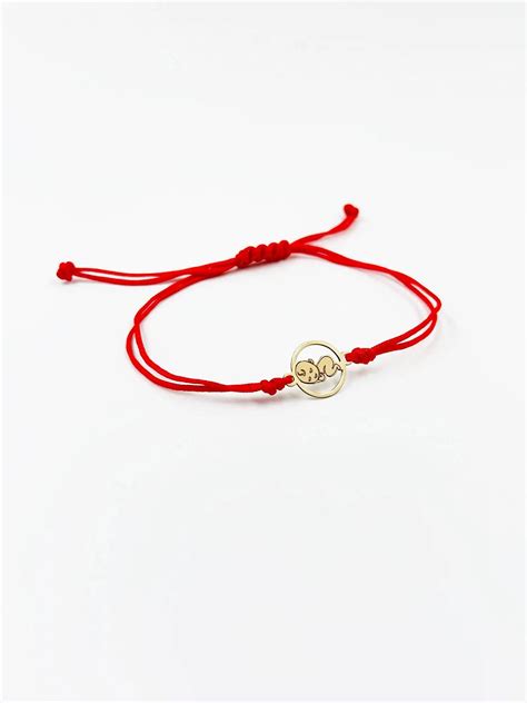 Bratara Snur Si Pandantiv Bebelus Din Aur 14k Quartz