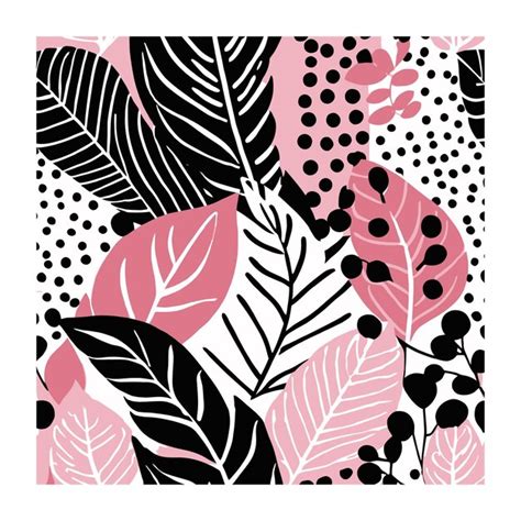 Premium Vector Retro Botanical Pattern