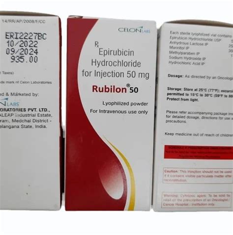 Epirubicin 50 Mg Injection At ₹ 935 Vial एपिरुबिसीन इंजेक्शन In Nagpur Id 2854237545233