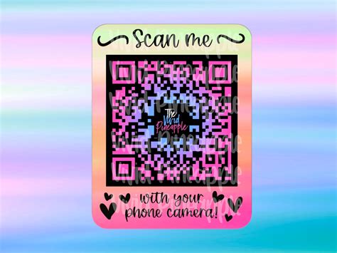 PNG Sticker Download QR Code Sticker Small Business Etsy
