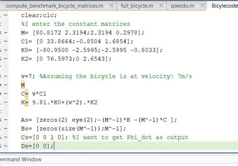 Solved Simulation Of A Bicycle On Matlab Simulink Please
