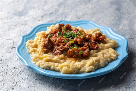 Premium Photo Turkish Food Hunkar Begendi Made With Eggplant And Meat